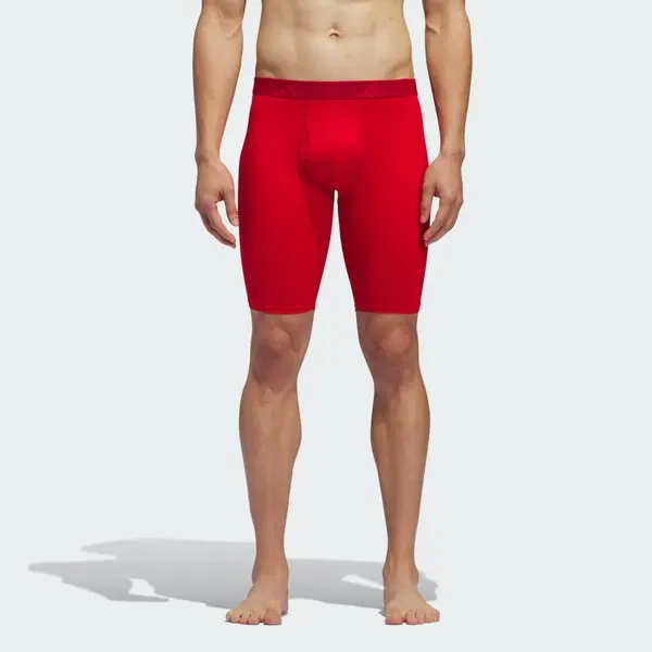 Adidas Microfiber 3-pack Long Boxer Briefs - Scarlet / Black / Onix