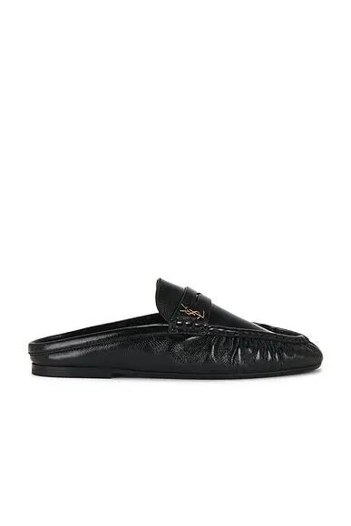 Saint Laurent Le Loafer Mule Mocassin - Nero