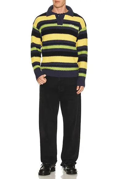 PLEASURES Cooper Polo Sweater