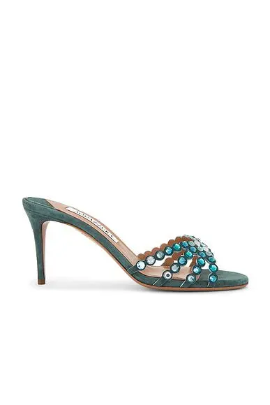 AQUAZZURA Tequila 75 Mule - Teal