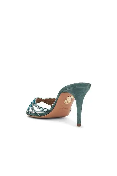 AQUAZZURA Tequila 75 Mule - Teal