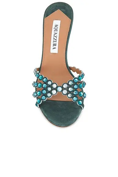 AQUAZZURA Tequila 75 Mule - Teal