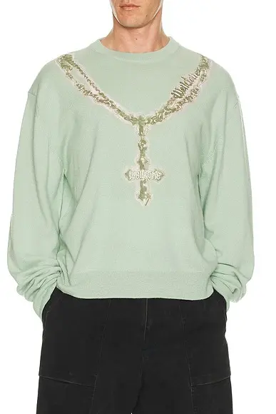We11Done Pearl Logo Pullover