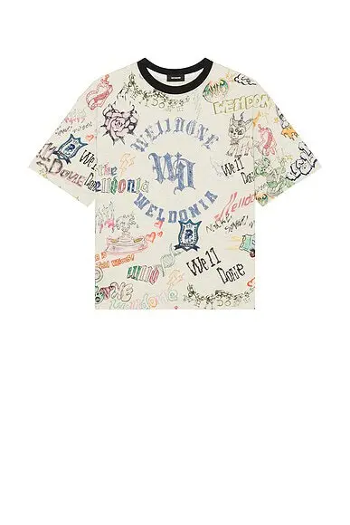 We11Done Doodle Printed T-shirt - Multi