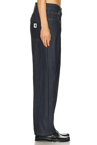 Carhartt Work In Progress Brandon Wide Leg Jeans - Blue Rigid