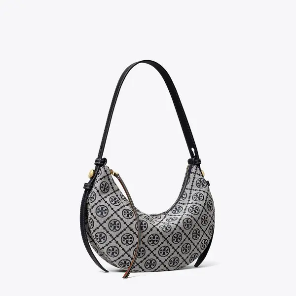 Tory Burch T Monogram Romy Half Moon Bag