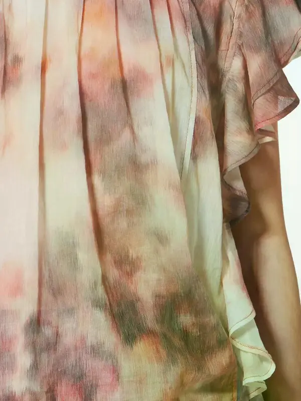 MARANT ETOILE Daliyane Ruffled Blouse - Neutrals