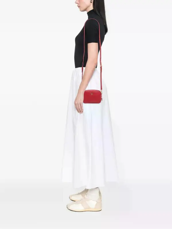 Prada Mini Saffiano Camera Crossbody Bag - Red