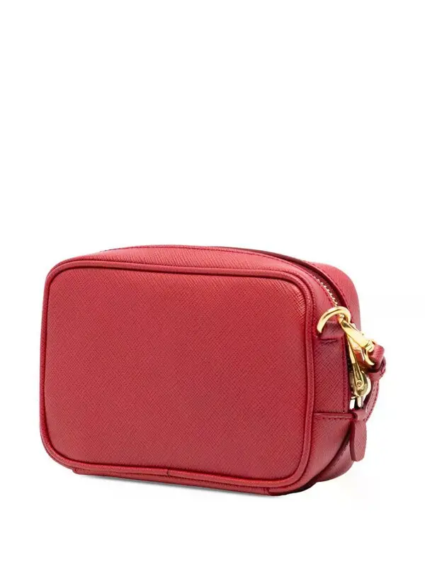 Prada Mini Saffiano Camera Crossbody Bag - Red