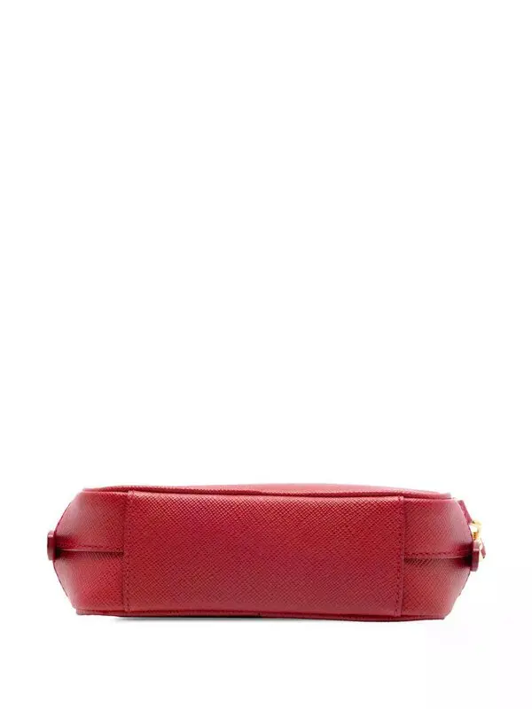 Prada Mini Saffiano Camera Crossbody Bag - Red