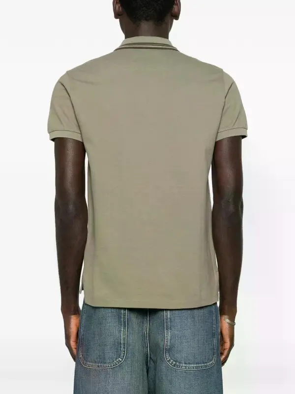 VIVIENNE WESTWOOD Striped Collar Polo Shirt - Green