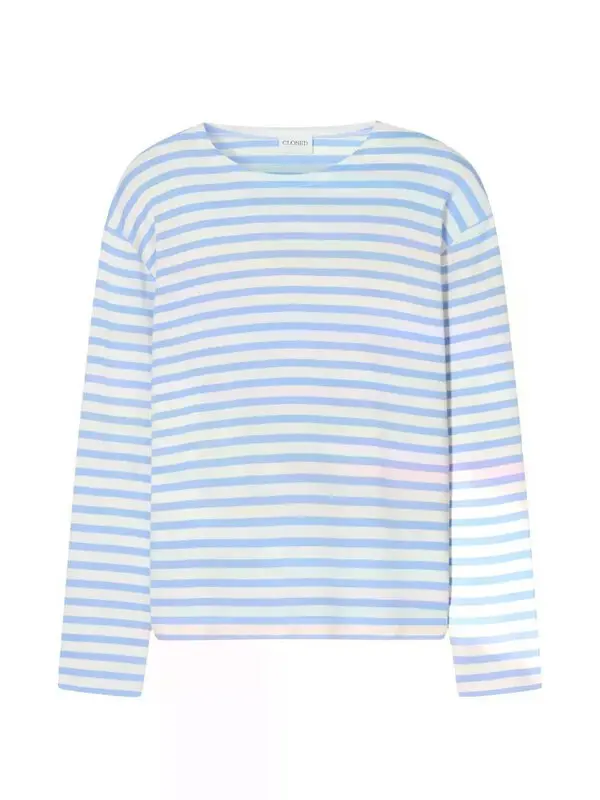 Closed Striped Longsleeve Top - Blue