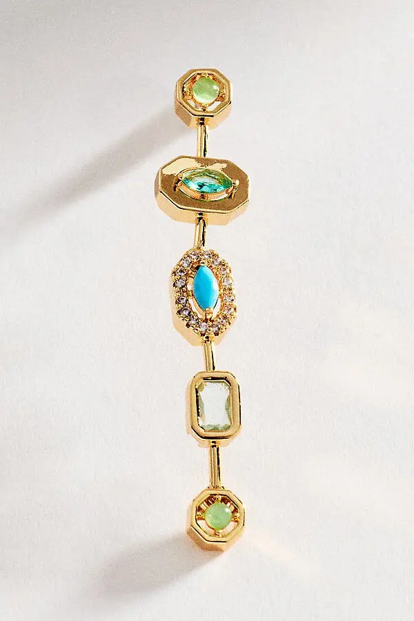 Anthropologie Shaped Stone Drop Earrings
