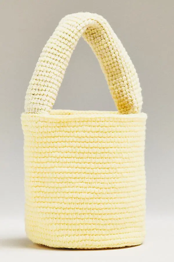 SORAYA HENNESSY Chicle Mini Bucket Bag - Light Yellow