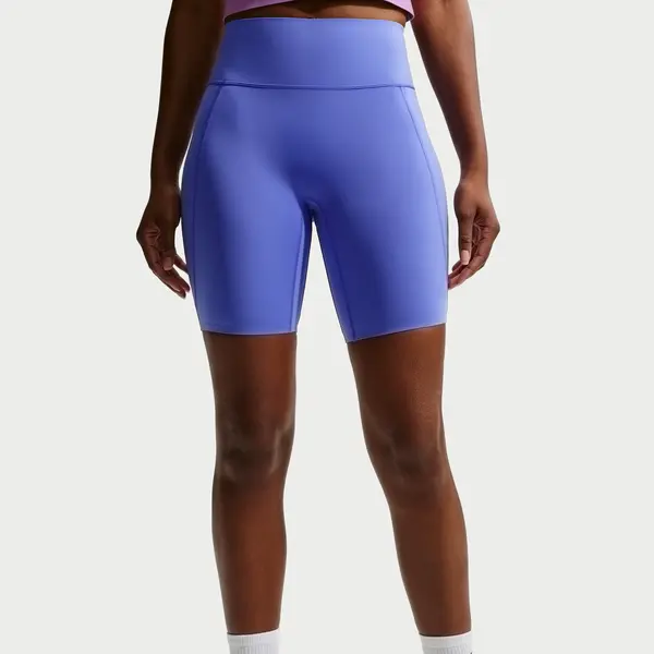 Nike Universa High-waisted 8" Biker Shorts - Blue