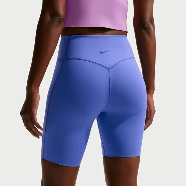 Nike Universa High-waisted 8" Biker Shorts - Blue