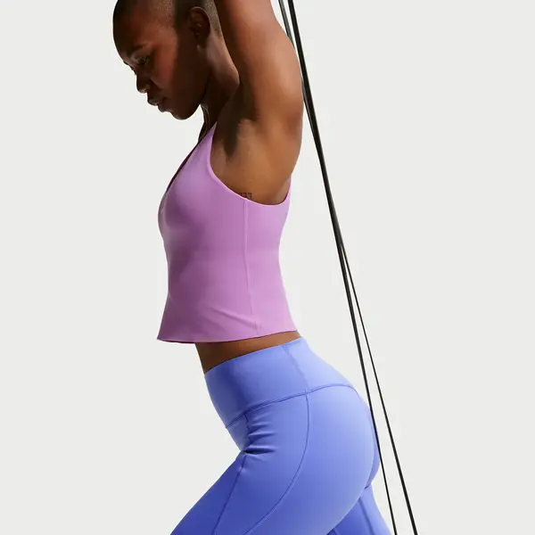 Nike Universa High-waisted 8" Biker Shorts - Blue