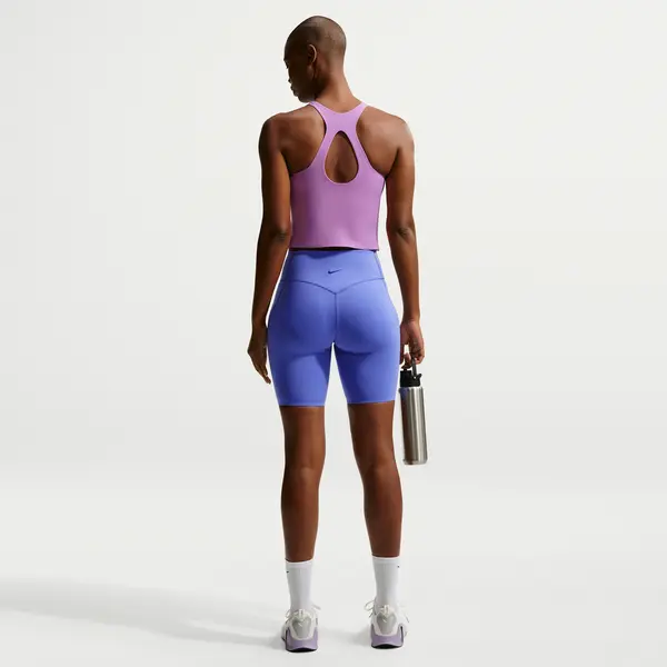 Nike Universa High-waisted 8" Biker Shorts - Blue