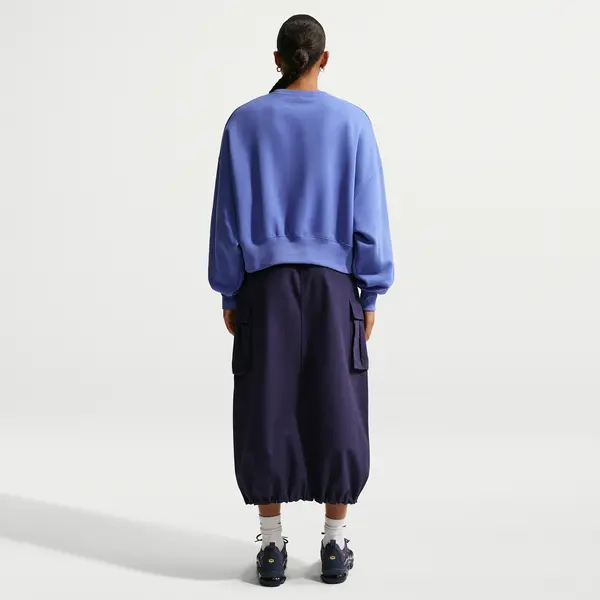 Nike Sportswear Phoenix Fleece Over-oversized Crew-neck Sweatshirt - Blue