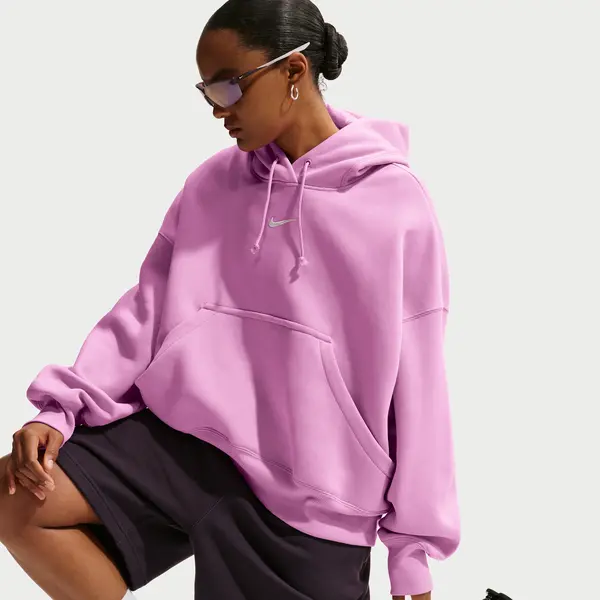 Nike Sportswear Phoenix Fleece Over-oversized Pullover Hoodie - Pink