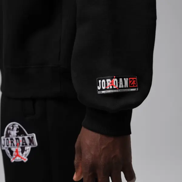 JORDAN Brooklyn Crew-neck Sweatshirt - Black