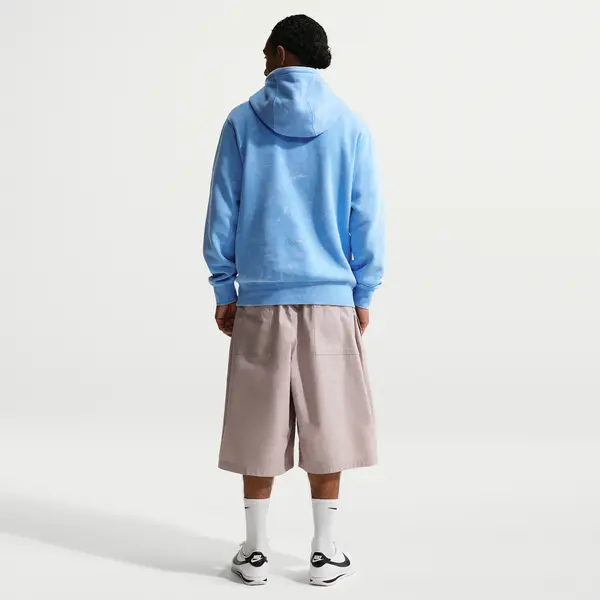 Nike Sportswear Club Washed Fleece Hoodie - Blue