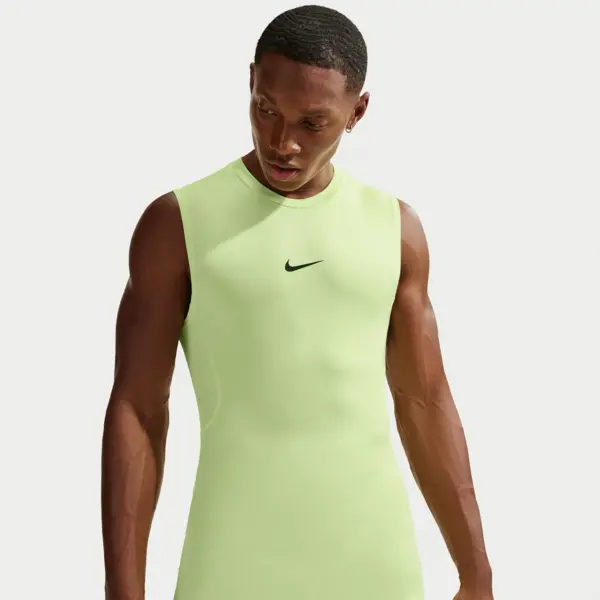 Nike Pro Dri-fit Tight Sleeveless Fitness Top - Green