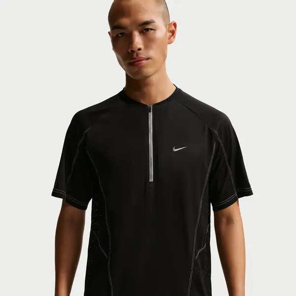 Nike Retro Dr-fit Short-sleeve Running Top - Black