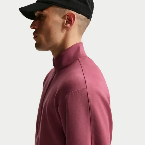 Nike 24.7 Impossiblysoft Dri-fit 1/2-zip Top - Red