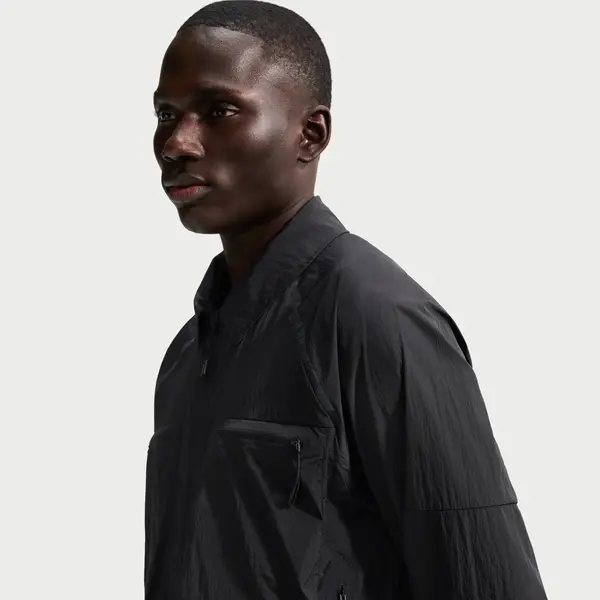 Nike Tech Long-sleeve Utility Shirt - Black