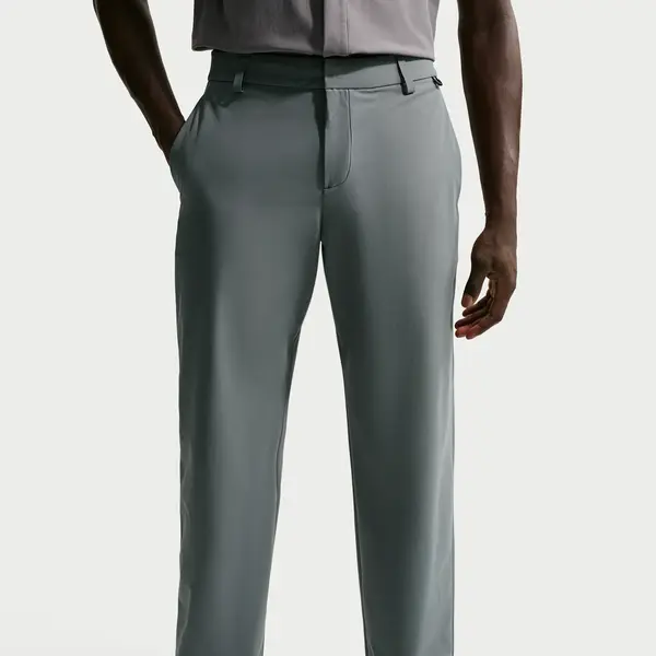 Nike 24.7 Perfectstretch Dri-fit Loose-fit Chino Trousers - Grey
