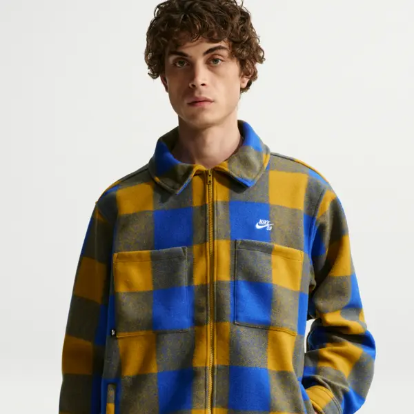 Nike Essential Skate Shirt Jacket - Blue