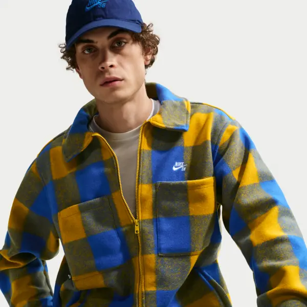 Nike Essential Skate Shirt Jacket - Blue