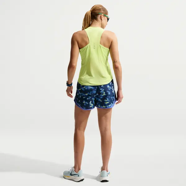 Nike Tempo Mid-rise 3" Printed Running Shorts - Blue