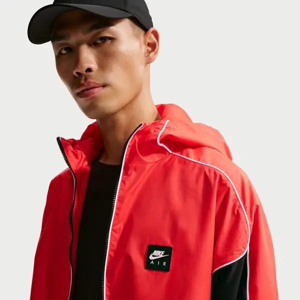 Nike AIR レッド ジャケット Nike Air Full-Zip Hybrid Utility Jacket - Red - 26% Off | Editorialist