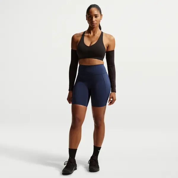 Nike Universa High-waisted 8" Biker Shorts - Blue
