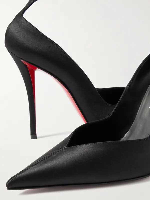 CHRISTIAN LOUBOUTIN Erozee 100 Satin Pumps