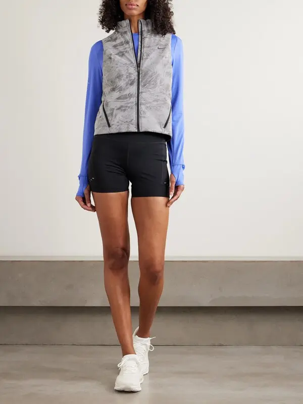 Nike Swift Rubber-trimmed Padded Shell Vest