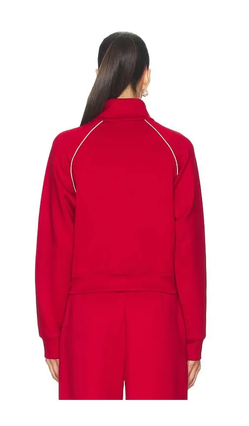 Beyond Yoga Piped Zip Front Jacket - Red