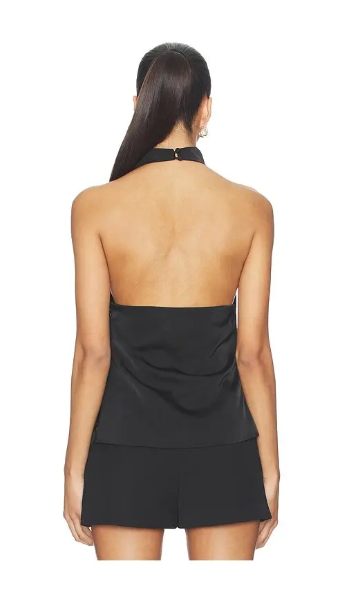 ALL THE WAYS Beth Halter Top - Black
