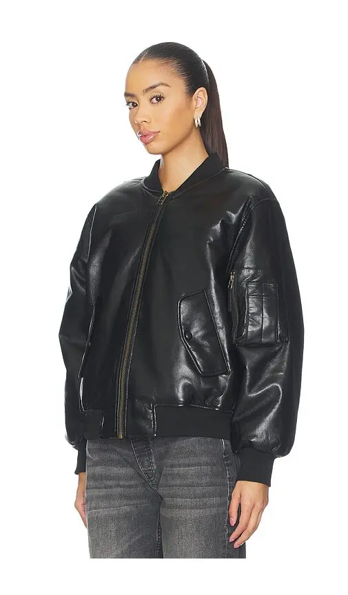 ANINE BING Leon Bomber - Black