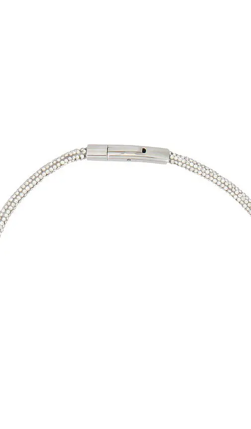 AREA Crystal Knot Necklace