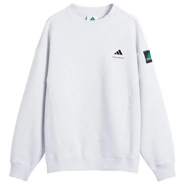 Adidas Eqt Crew Sweatshirt - Light Grey Heather