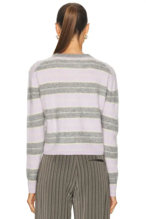 Guest In Residence Grizzly Stripe Crewneck Sweater