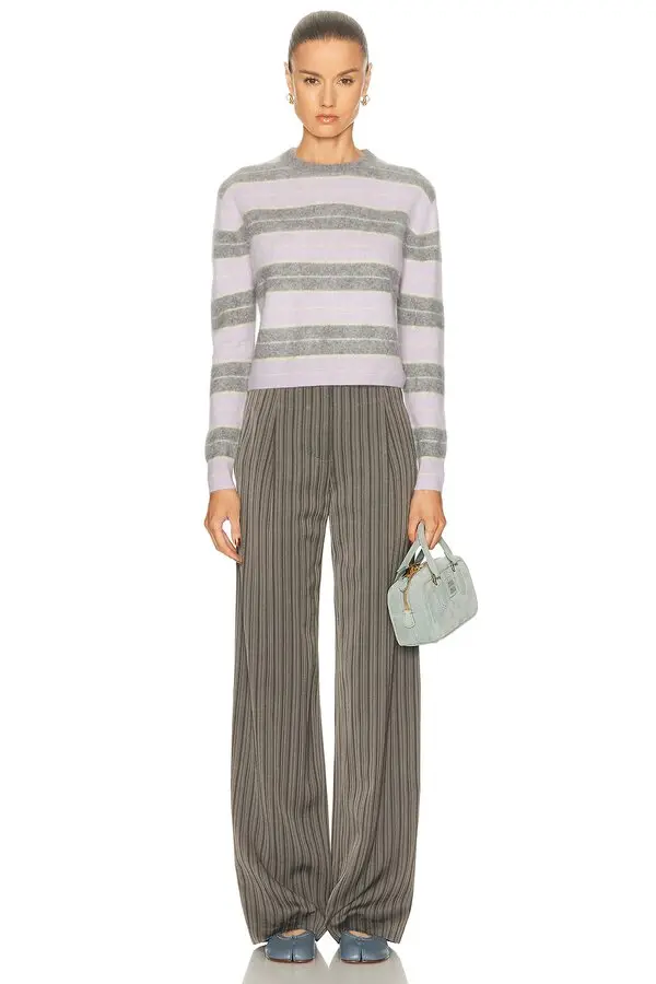 Guest In Residence Grizzly Stripe Crewneck Sweater
