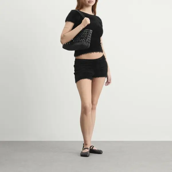 OSOI Biscuit Shoulder Bag - Black