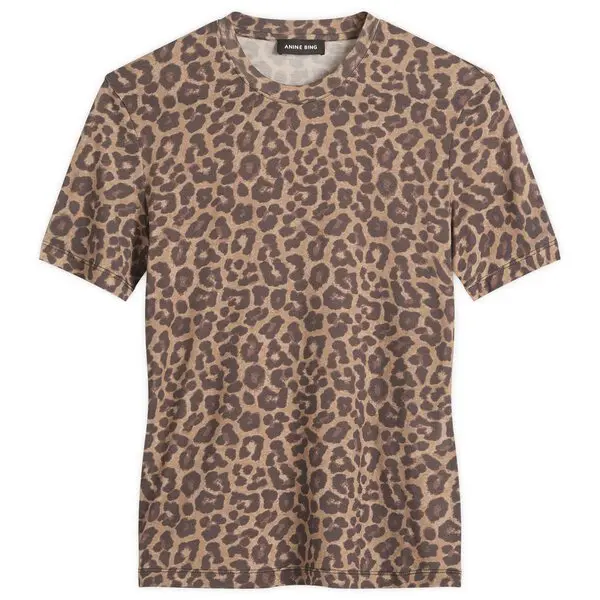 ANINE BING Sylvie T-shirt - Leopard