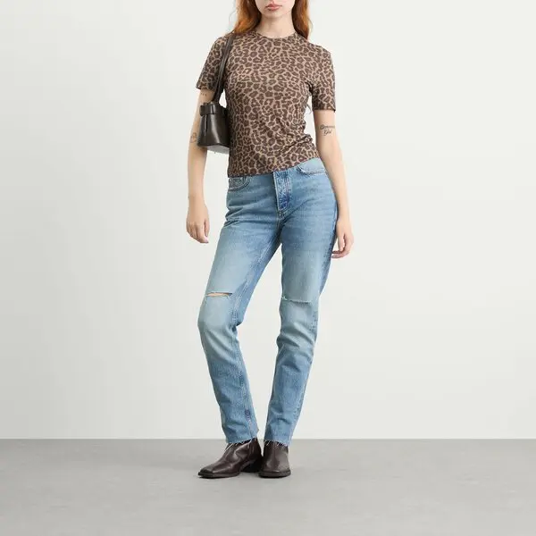 ANINE BING Sylvie T-shirt - Leopard