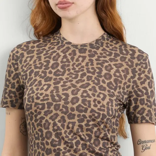 ANINE BING Sylvie T-shirt - Leopard