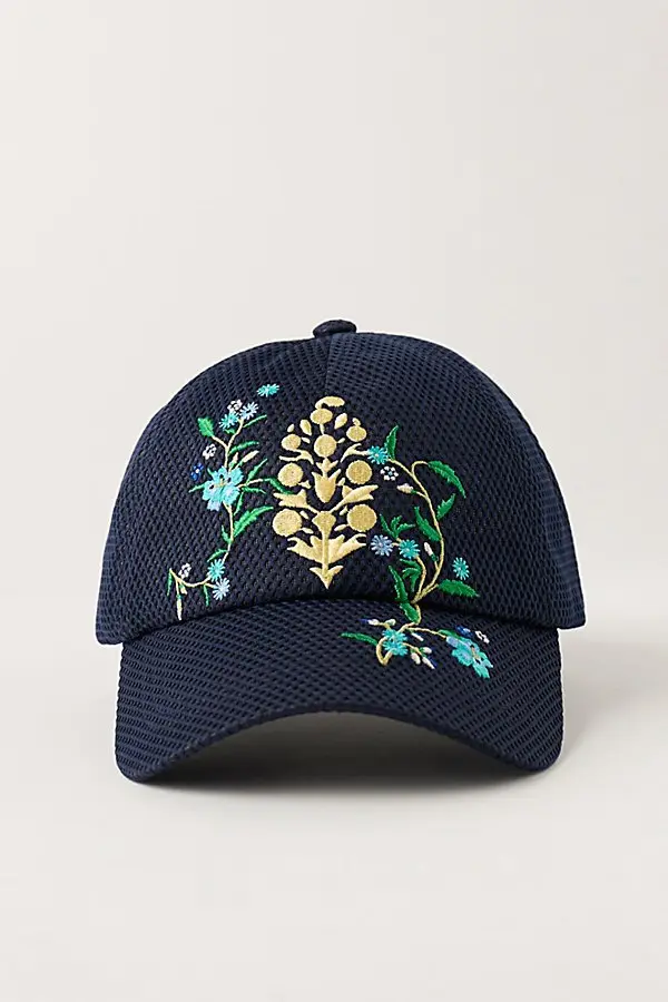 Free People Hit The Trail Baseball Cap - Navy Combo